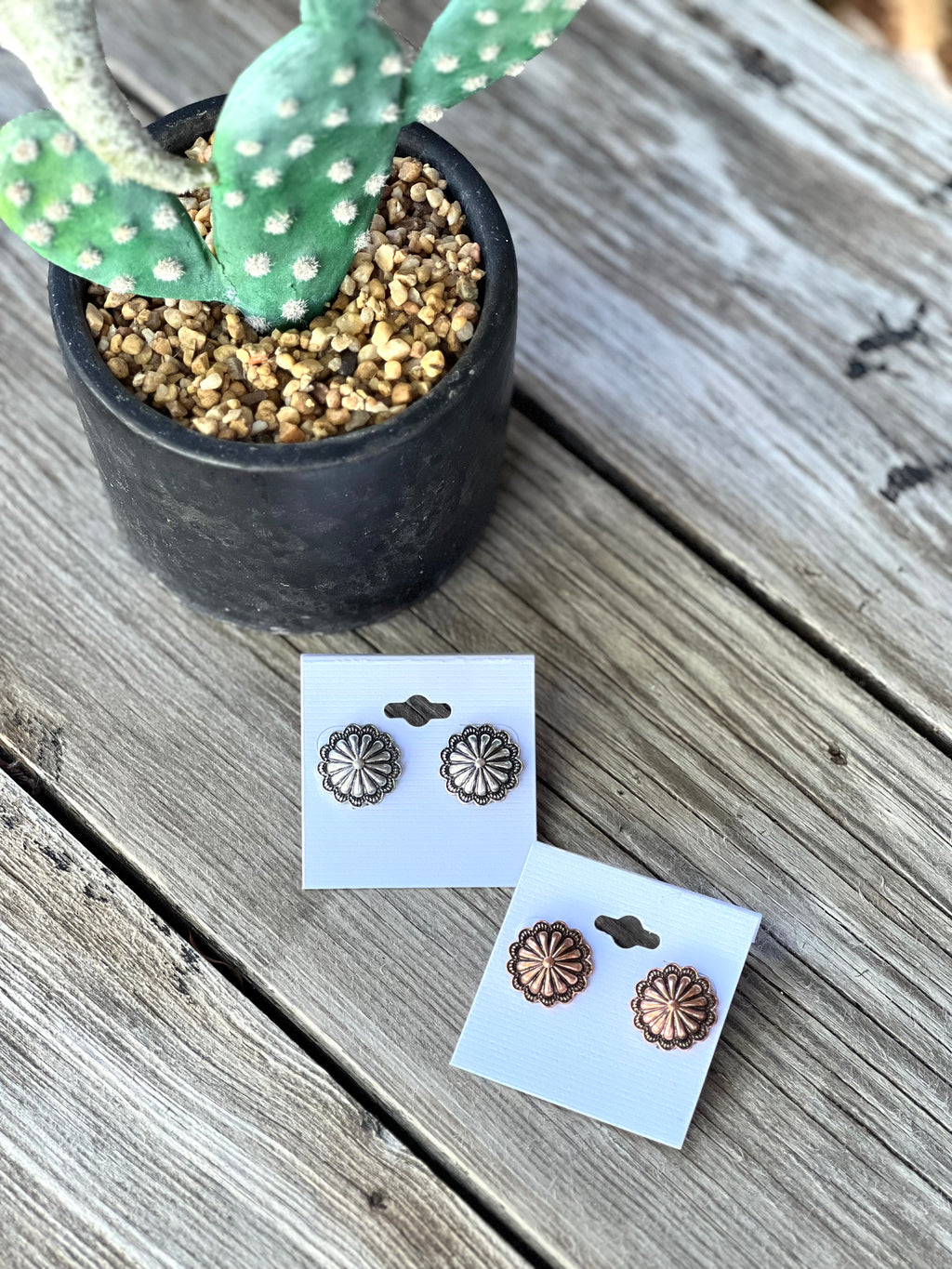 Amee Concho Studs – Rivers’ Rustic Designs