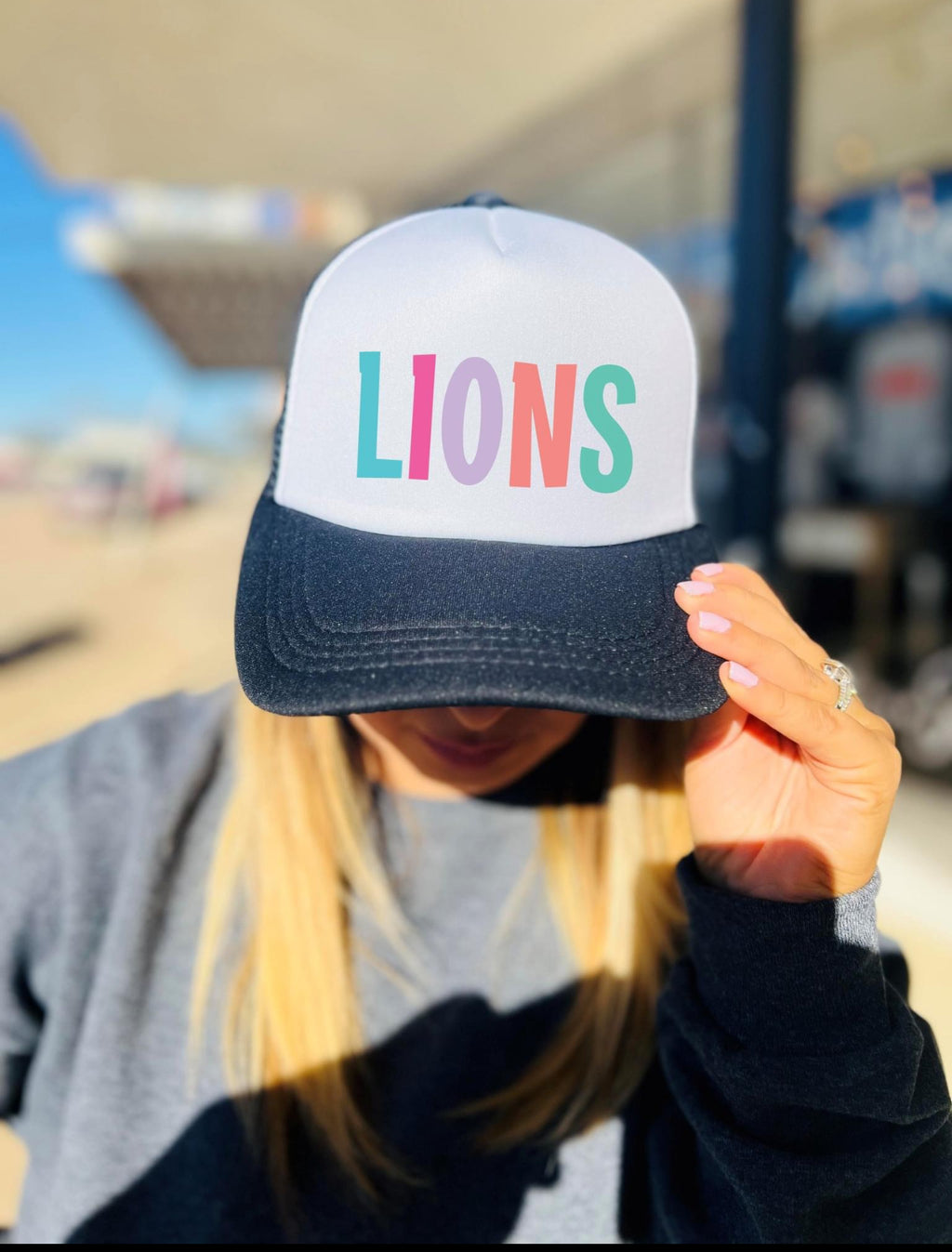 Lions Colorful Mascot Foam Hat – Rivers’ Rustic Designs