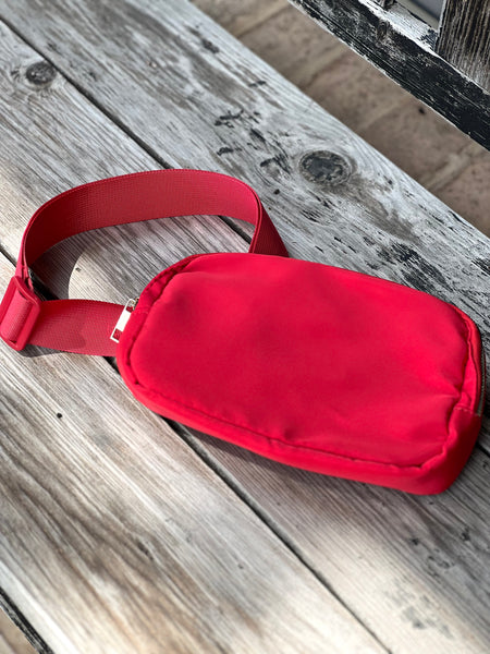 Red Nylon Belt Bag – Rivers’ Rustic Designs