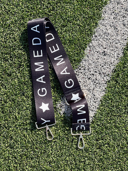 Black & White Game Day Woven Cloth Strap – Rivers’ Rustic Designs