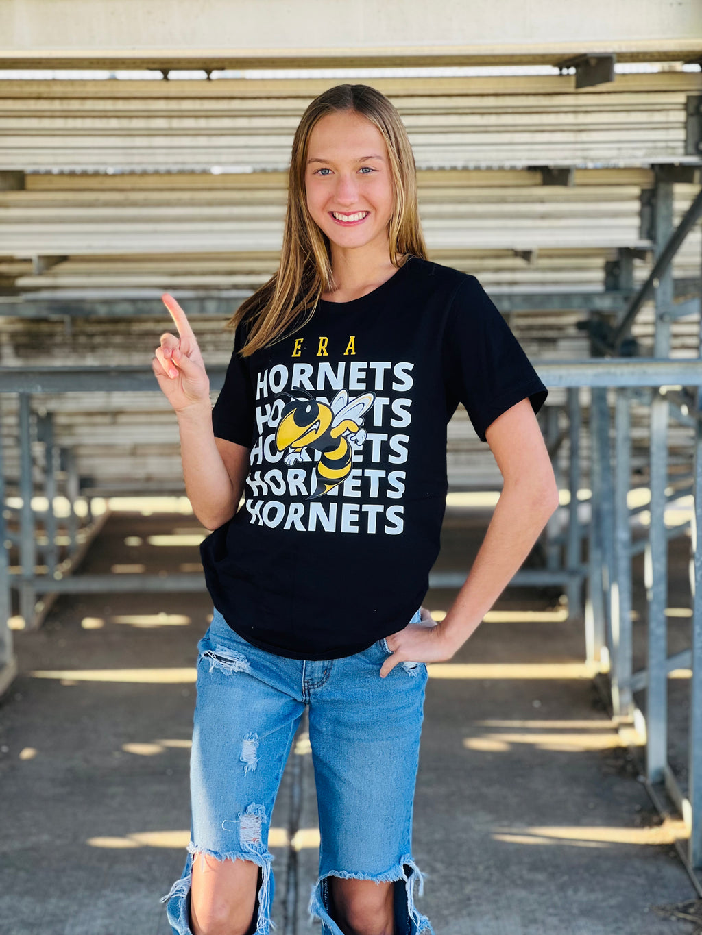 Hornets Stacked Tee – Rivers’ Rustic Designs