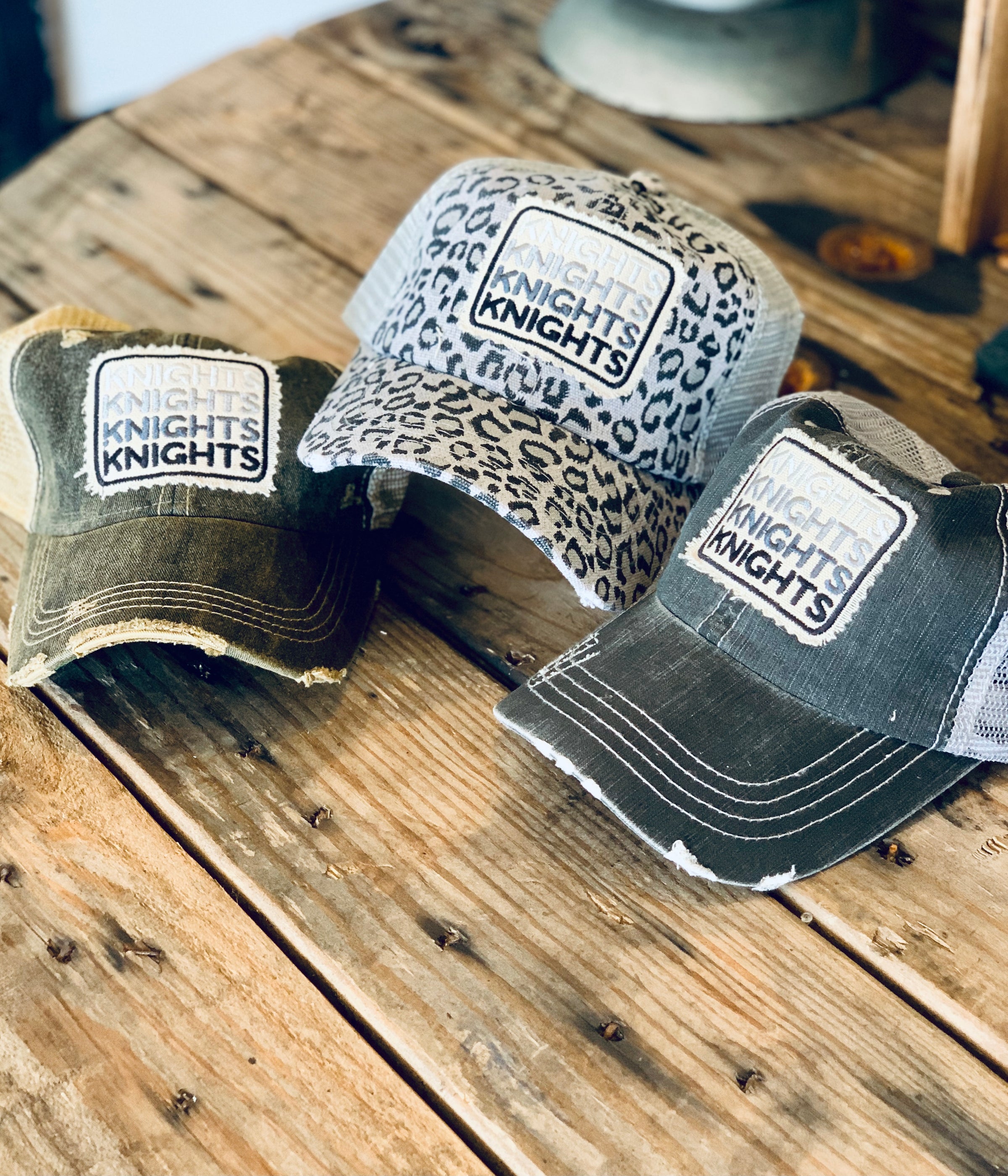 Knights Rainbow Mascot Hat – Rivers’ Rustic Designs